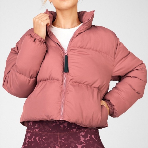 Fabletics | Jackets & Coats | Fabletics Mauve Puffer Jacket | Poshmark